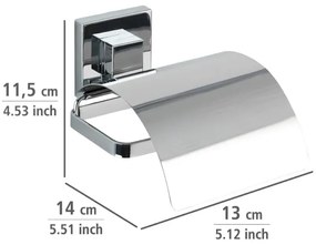 WENKO 22696100-Držák toal. papíru VACUUM-LOC QUADRO ED 13x14 cm lesklý chrom