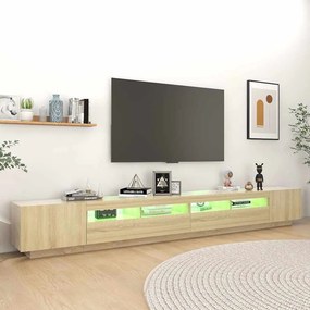 TV skříňka s LED osvětlením dub sonoma 300 x 35 x 40 cm 3081927