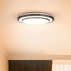 Brilagi-LED Stmívatelné svítidlo LUCIANO LED/48W/230V 3000-6500K pr. 39 cm čern+DO