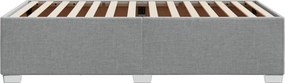 Rám postele bez matrace světle šedá 100 x 200 cm textil 3284450