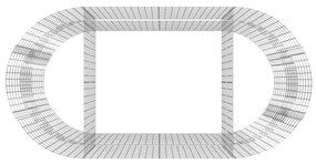 Gabionový vyvýšený záhon pozinkované železo 200 x 100 x 100 cm,  152045