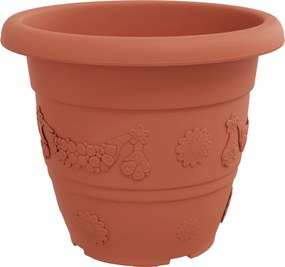 Květináče 6 ks Cihlově červená Ø 39 x 32 cm Plast 3403274