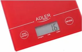 Adler AD 3138 červená / Kuchyňská váha / až 5 kg