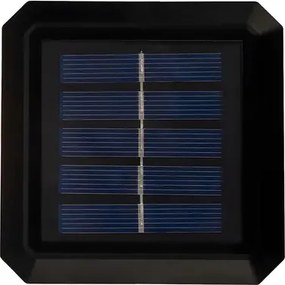 GreenBlue GB128 WW černá / Solární LED sloupkové svítidlo / 100x100 mm