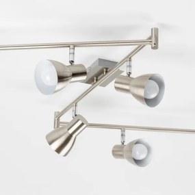LED Bodové svítidlo 6xE14/5W/230V matný chrom