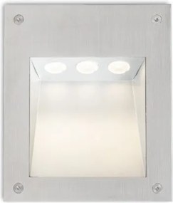 RED R10546 AKORD zápustná do stěny nerez 230V LED 3x1W IP65 3000K - RED - DESIGN RENDL