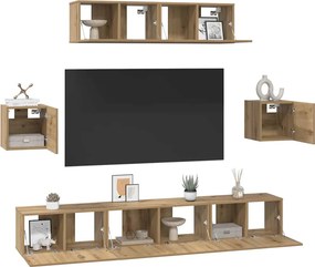 Sestava TV skříněk 7 ks Artisanový dub Kompozitní dřevo 3393410