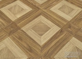 Breno PVC STARTEX / SAFETEX Helmsley 646M - světlé a tmavé dřevo, šíře 100 cm