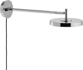 LED nástěnné svítidlo s ohybatelnou konstrukcí/stmívatelné do zásuvky v leskle stříbrné barvě ø 15 cm Asteria Wall Long – UMAGE