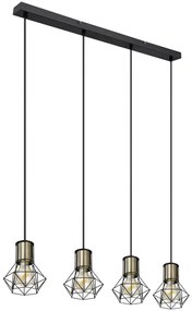 XXXLutz ZÁVĚSNÉ SVÍTIDLO, E27/40 W, 72/13/120 cm Globo - 004558436305