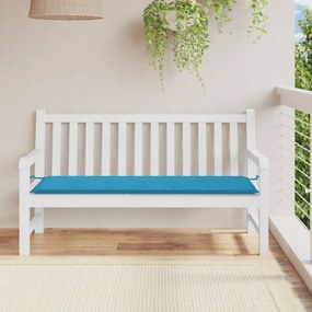 Poduška na zahradní lavici modrá 150x50x3 cm oxfordská látka