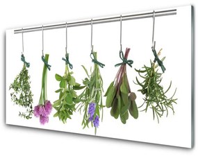 Obraz na skle Plátky Rostlina Kuchyně 100x50 cm