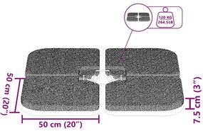 vidaXL Přenosný stojan na slunečník plněný pískem/vodou 60 l