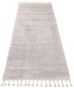 Koberec Běhoun Shaggy VERSAY EJF 6365A Světle šedý Rozměr: 70x400 cm