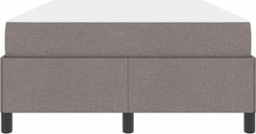 Postel s boxspringem Taupe 120 x 200 cm textil 3398854