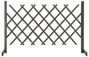 Zahradní trelážový plot šedý 120 x 90 cm masivní jedle 314825