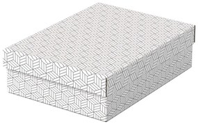 Sada 3 bílých úložných boxů Esselte Home, 26,5 x 36 cm