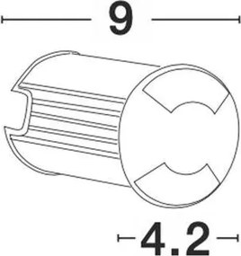 NV 9203112 Venkovní zapuštěné svítidlo do země BANG nikl satén hliník LED 1W 3000K IP67 100-240V 42st. vč. driveru - NOVA LUCE