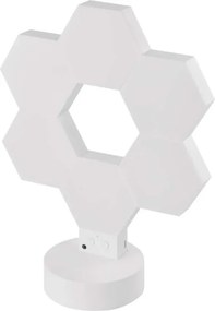 Stolní LED lampa GoSmart Hexagon 6 dílů vícebarevná/bílá