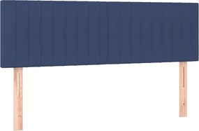 Box spring postel s matrací modrá 140x190 cm textil 3140775