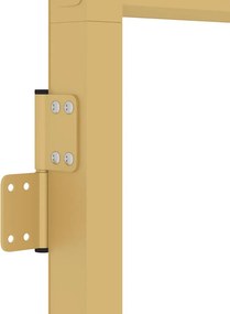 Interiérové dveře úzké zlaté 76x201,5 cm tvrzené sklo a hliník 155132