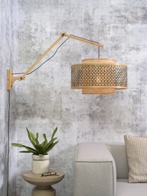 Nástěnná lampa bhutan l 50 x 30 přírodní MUZZA