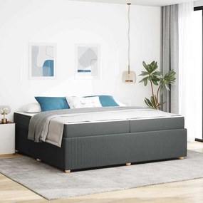 Rám postele Tmavě šedá 200 x 200 cm textil 3398432