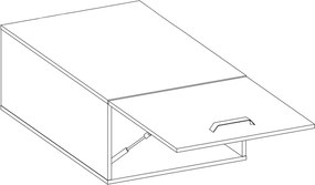 NESSANT se | horní skříňka 60 NAGU-36 1F výklopná | 60 cm | HLUBOKÁ | šedá