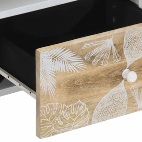 Tv Skříňka 100X33,5X46 Cm Masivní Mangovníkové Dřevo