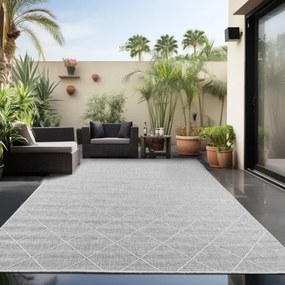 Venkovní kusový koberec Zagora 4512 grey 140 x 200 cm
