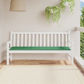 Poduška na zahradní lavici zelená 180x50x3 cm oxfordská látka