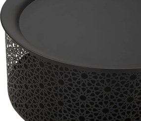 Odkládací stolek Blacky 35 cm černý/zlatý