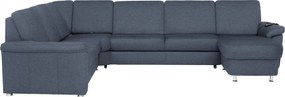 XXXLutz SEDACÍ SOUPRAVA, textil, modrá Beldomo System - Sedací soupravy - 00043600187N
