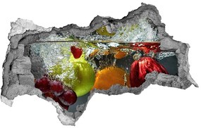 Wallmuralia Nálepka 3D díra Ovoce a zelenina 95x73 cm