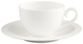 Kávový nebo čajový šálek s podšálkem z kolekce WHITE PEARL