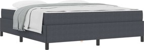 Rám postele s matrací Tmavě šedá 180 x 200 cm textil 3399136