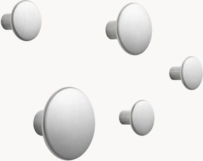 Sada nástěnných háčků z hliníku Dots, 5 dílů