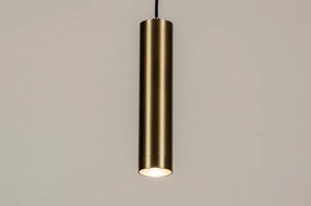 Závěsné minimalistické zlaté svítidlo nad noční stolek do ložnice Teramo Gold