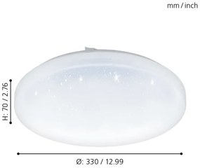 Eglo 97878 - LED Stropní svítidlo FRANIA-S LED/17,3W/230V
