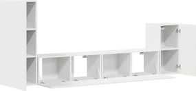 4dílný set TV skříněk bílý kompozitní dřevo 3114622