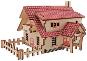 Woodcraft Dřevěné 3D puzzle Ranč