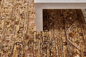 Diamond Carpets India, Ručně vázaný kusový koberec Babylon DESP HK20 Camel Mix, 200x290, hnědá, ložnice