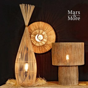 Jutová stolní lampa Renart - Ø 44*60cm / E27