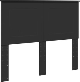 Rám postele s čelo Černá 120 x 200 cm Masivní borové dřevo 3409382