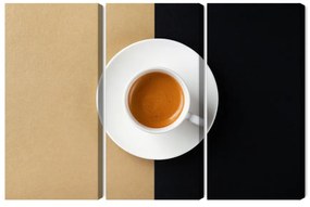 Vícedílný obraz Šálek Italské Kávy Nedostatek Nedostatek Přírodní plátno 150x100