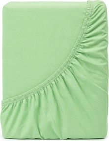 4Home Jersey prostěradlo IDEAL zelená, 90–100 x 200 cm, 90–100 x 200 cm