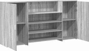 Recepční stůl hnědý dub 200x50x103,5 cm kompozitní dřevo 3324183