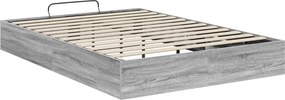 Ottoman postel Šedá Sonoma 193 x 140 x 25 cm Dřevěný materiál 3409274