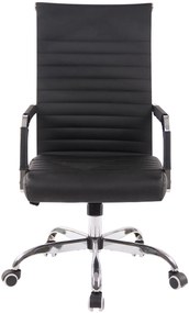 Kancelářská židle Skive - umělá kůže | černá