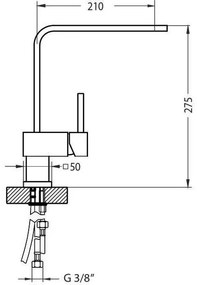 ALVEUS 1134826 - Dřezová baterie LAGUNA 28,6 cm lesklý chrom